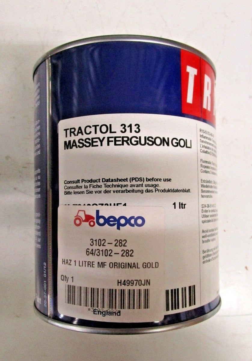 Massey Ferguson Original Gold Paint 1ltr – Gwynedd Farm Machinery Ltd