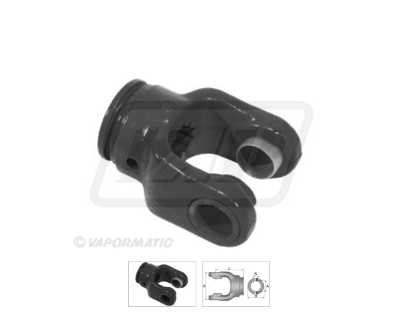 PTO Inner Yoke, Inner Splined Bar UJ size30.2 x 80mm – Gwynedd Farm ...