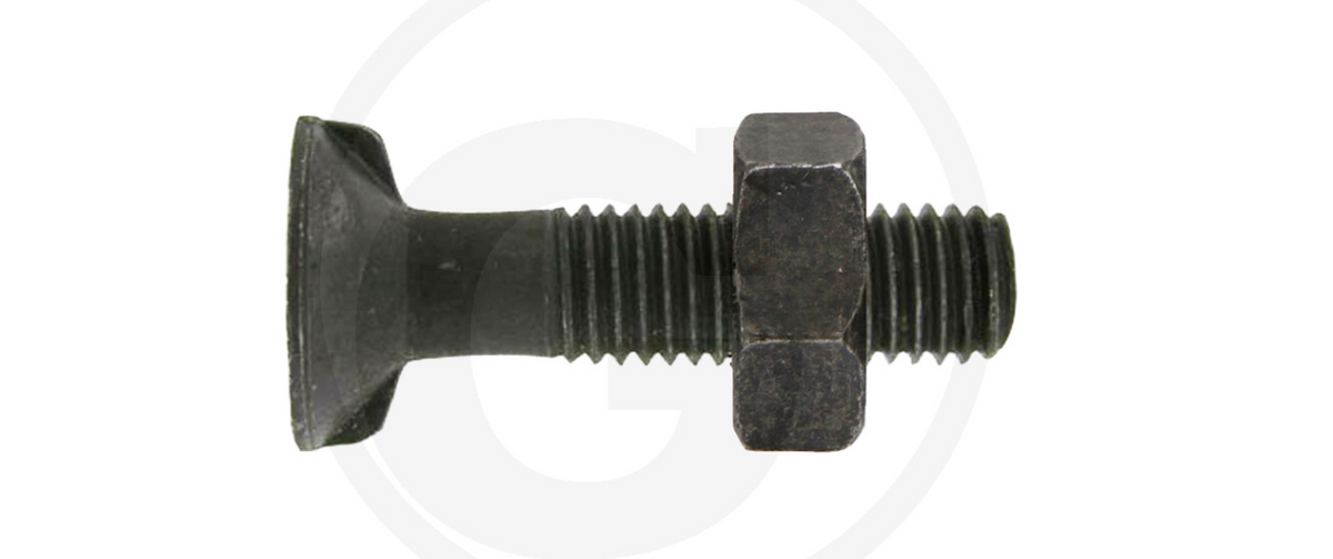 Plough bolts with 2 lugs DIN 11014 and hexagon nut 10.9 M10 X 30 PACK ...
