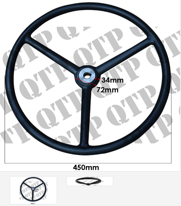 For DAVID BROWN Steering Wheel Key Way Smooth Finish – Gwynedd Farm ...