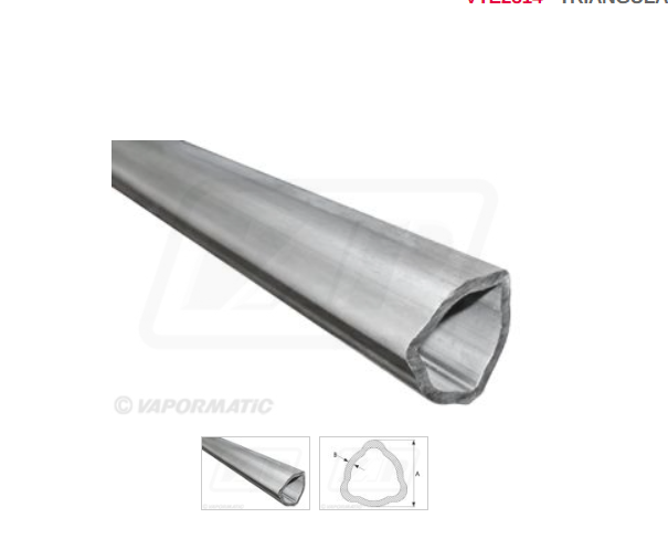 PTO Triangular profile tube1m 51.6mm – Gwynedd Farm Machinery Ltd