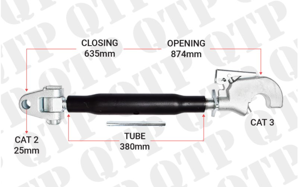 Top Link Knuckle Cat 2 / 3 Hook 380 mm Heavy Duty – Gwynedd Farm ...