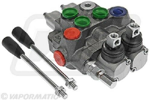 2 Bank Single (1) / Double (1) Acting Hydraulic Valve Assembly 1/2" bs ...