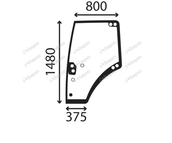 FENDT Vario 300, 500, 700 LH Left Hand CAB DOOR GLASS – Gwynedd Farm ...