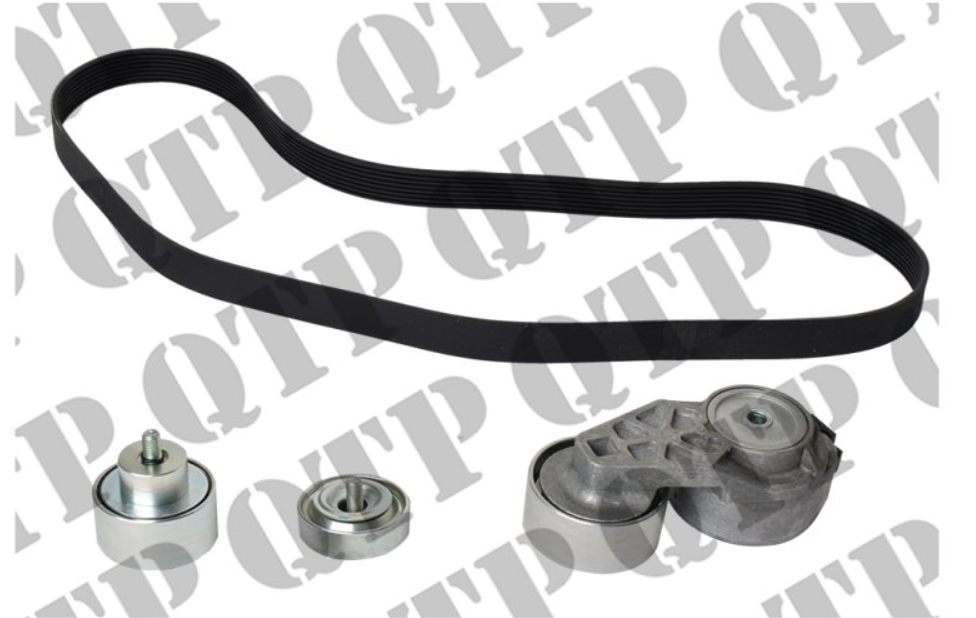 For Case Maxxum MXU Puma Fan Belt Tensioner & Pulley Kit with A/C ...
