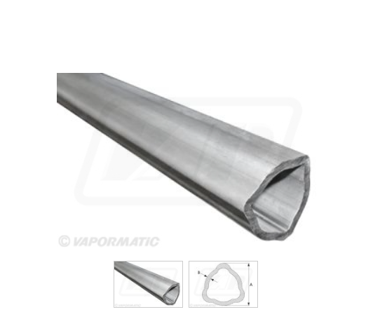 PTO Triangular Profile Outer Tube 1metre Outside Dimension 32.5mm ...