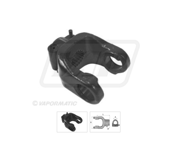 PTO Quick Release Outer Yoke 1 3/4" x 20 UJ Size 41 x 108mm – Gwynedd ...