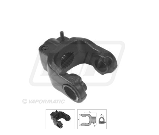 PTO Quick Release Outer Yoke 1 3/4" x 20 UJ Size 35 x 106.5mm – Gwynedd ...