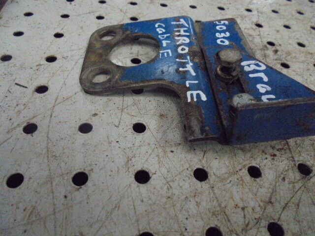 for, Ford 5030 Engine Throttle Cable Bracket by injector pump in Good ...