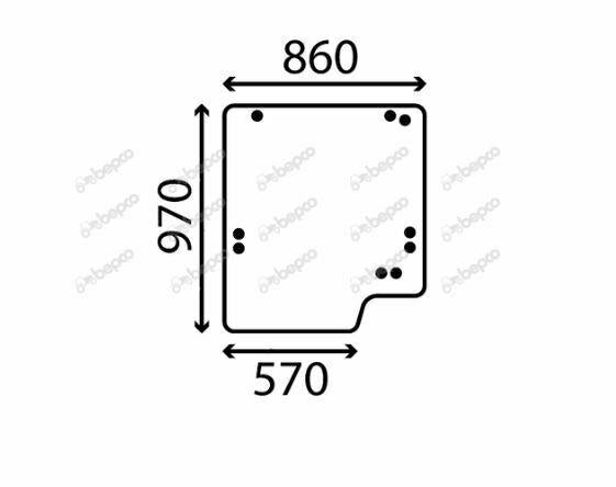 for, JCB Telehandler WINDSCREEN FLAT - TINTED – Gwynedd Farm Machinery Ltd