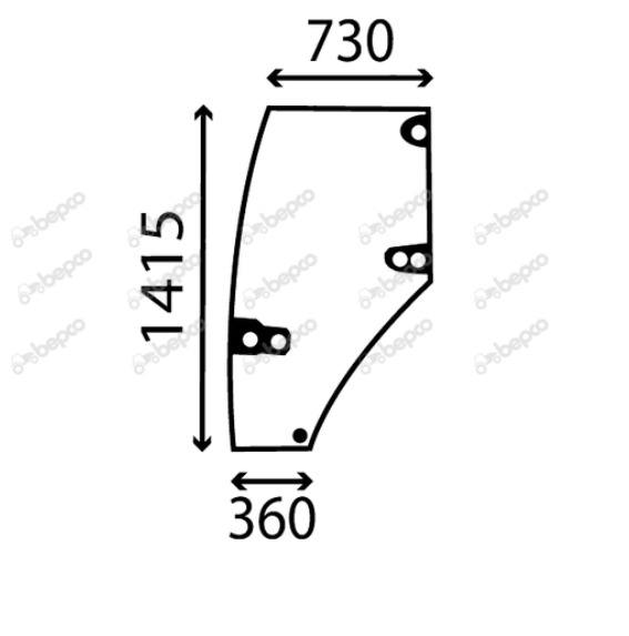 For CASE IHC CX Maxxum DOOR WINDOW LEFT - CURVED - TINTED – Gwynedd ...
