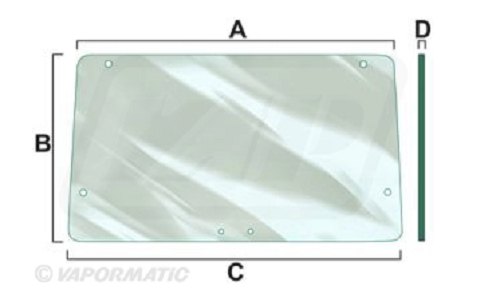 for, FORD AP / LP Cab Rear Window Glass – Gwynedd Farm Machinery Ltd