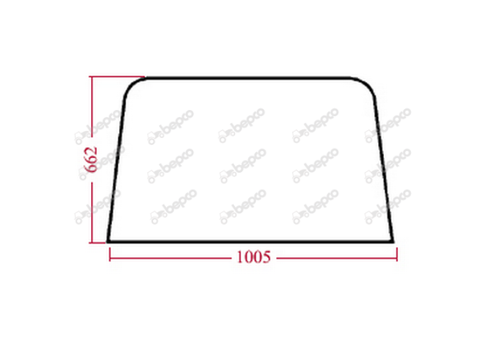 For, CASE IH L CAB REAR WINDOW FLAT - NON-TINTED – Gwynedd Farm ...