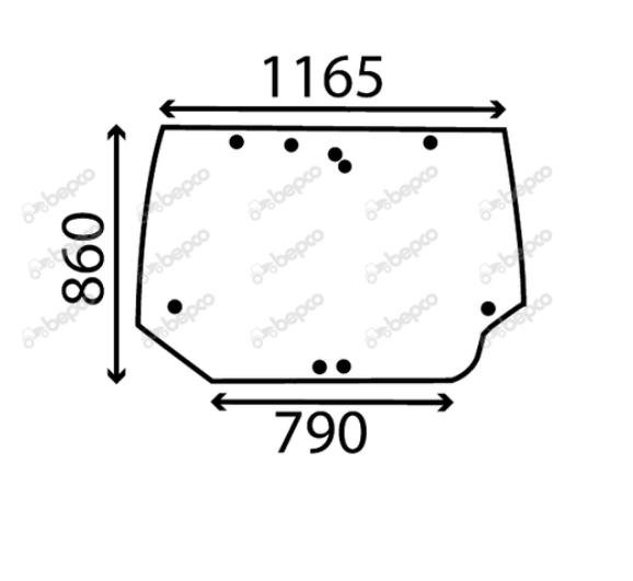 For CASE IHC CX Maxxum REAR WINDOW CURVED - TINTED – Gwynedd Farm ...