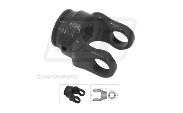 PTO SHAFT STAR INNER YOKE 36 mm Cross length 89 mm – Gwynedd Farm ...