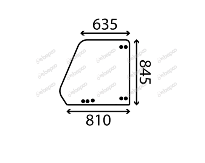 For MERLO PANORAMIC DOOR WINDOW FLAT - TINTED - P26.6 – Gwynedd Farm ...