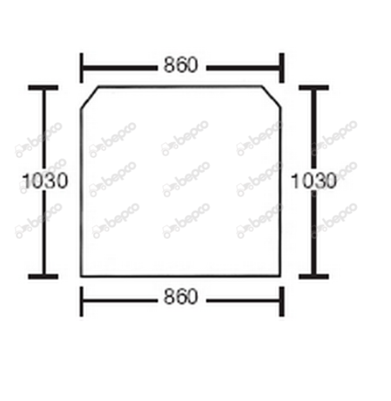 For JCB TELEHANDLER WINDSCREEN CURVED - TINTED – Gwynedd Farm Machinery Ltd