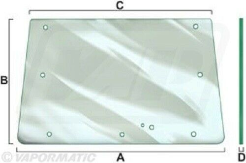 Massey Ferguson Rear Window Glass Siac Cab & 600 Series – Gwynedd Farm ...