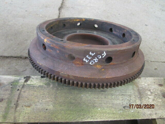 Ford 3600 Engine Flywheel & Starter Ring (live drive clutch) in Good C ...