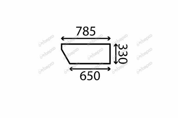 for, JCB Telehandler LOWER DOOR WINDOW LEFT - FLAT - NON-TINTED ...