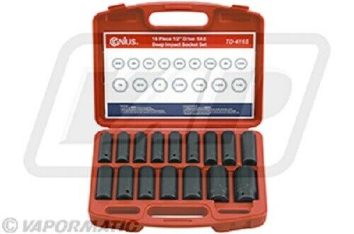 1/2" DRIVE IMPACT SOCKET SET 16PC IMPERIAL (SAE) Genius – Gwynedd Farm ...
